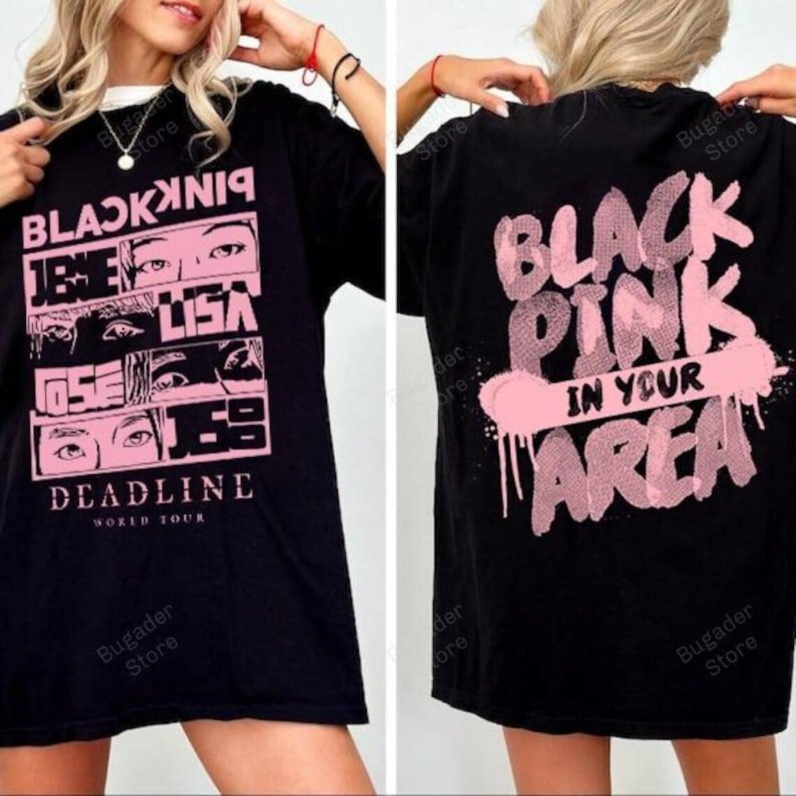 BLACKPINK Eye Graphic Shirt, “BLACKPINK in Your Area” Graffiti Style ...