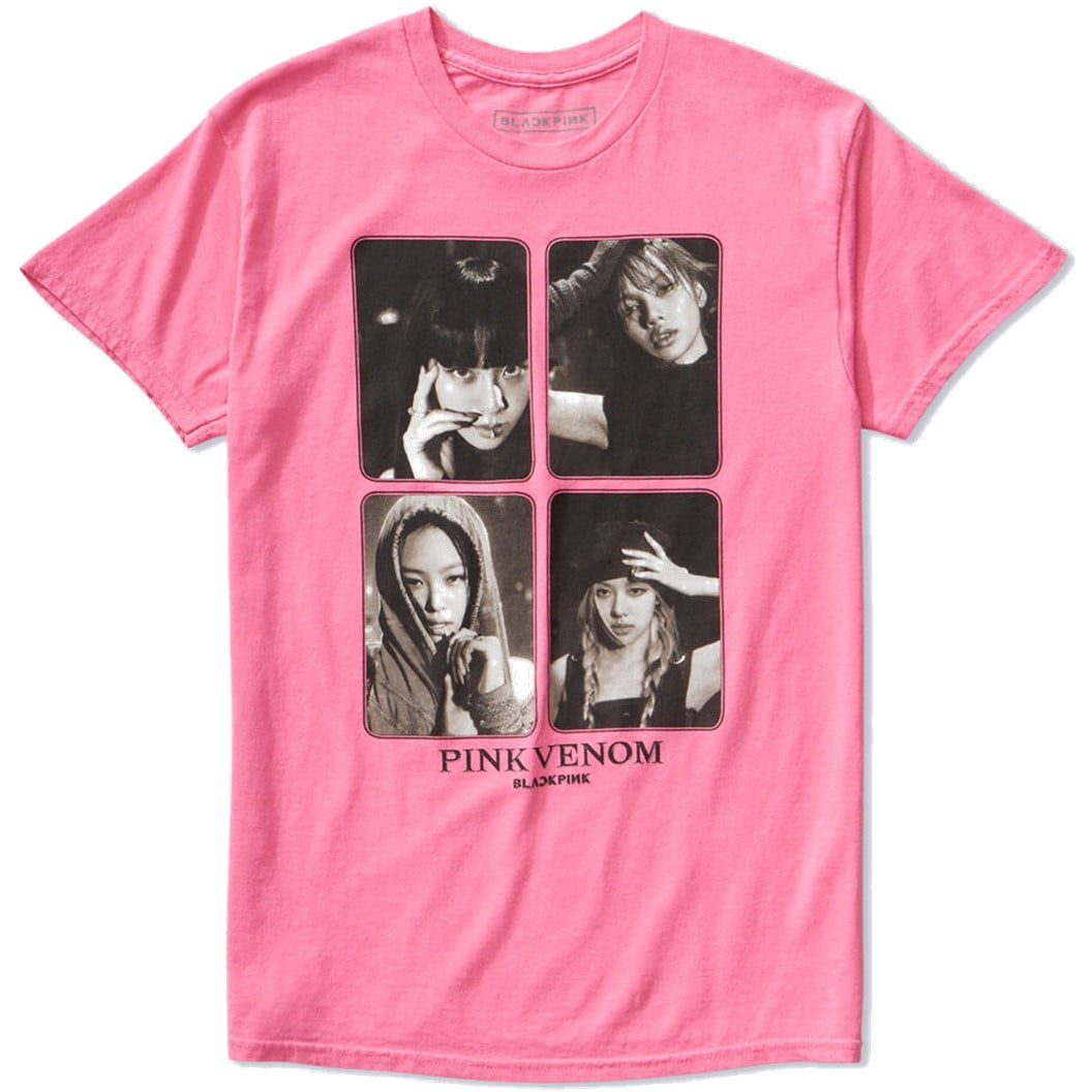 BLACKPINK Unisex Official Merchandise Pink Venom Portrait Tee T-Shirt ...