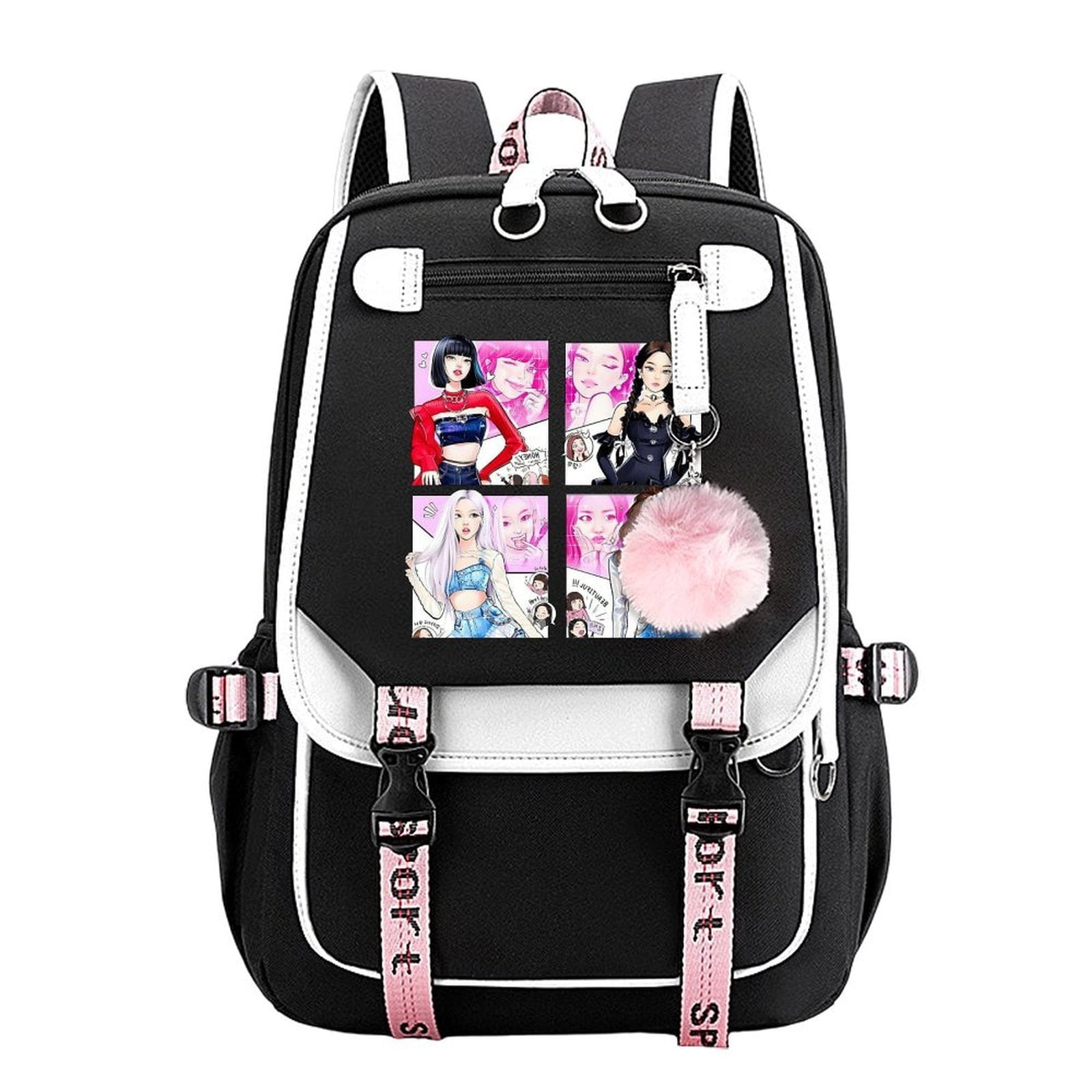 BLACKPINK Women Cute K-Pop Blackpink Lisa Rose Jisoo Jennie Anime ...