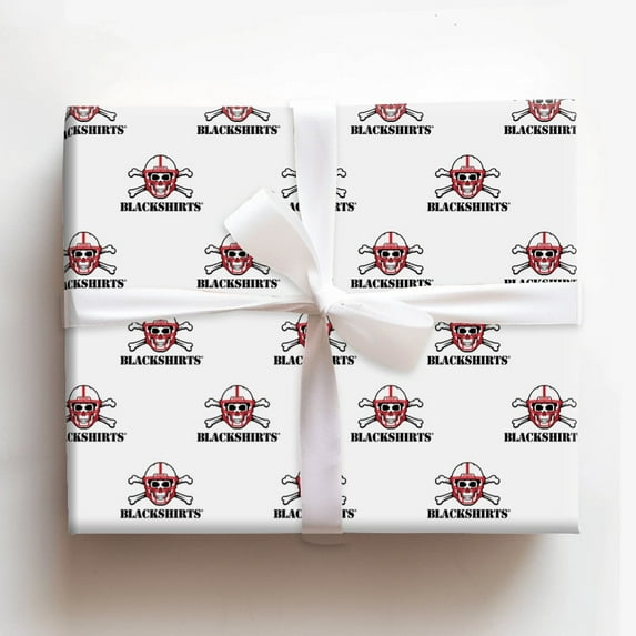 BLACKSHIRTS Skull and Crossbones with Red Football Helmet Gift Wrapping ...