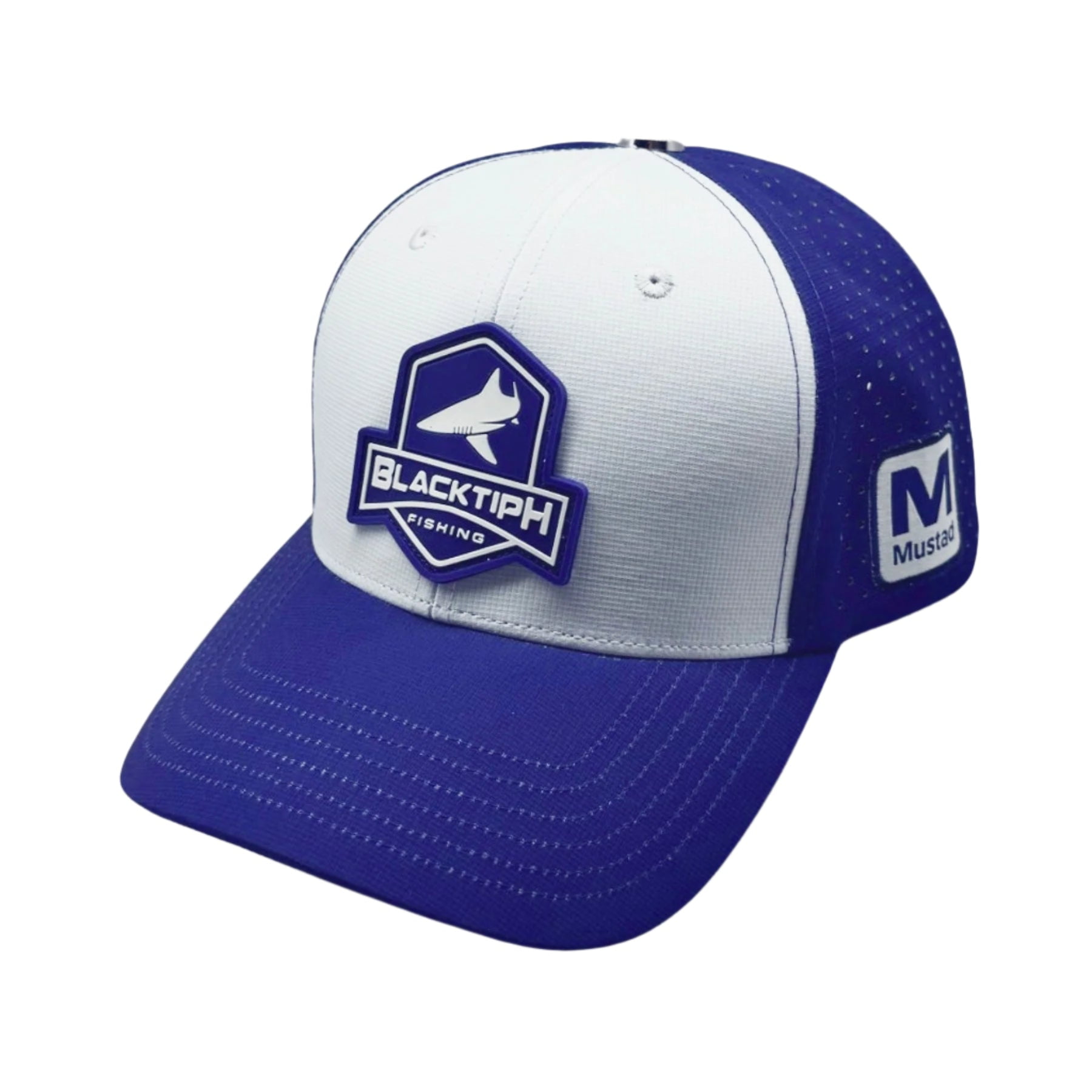 BLACKTIPH Mustad PVC Royal Blue Performance Snapback Hat Limited ...