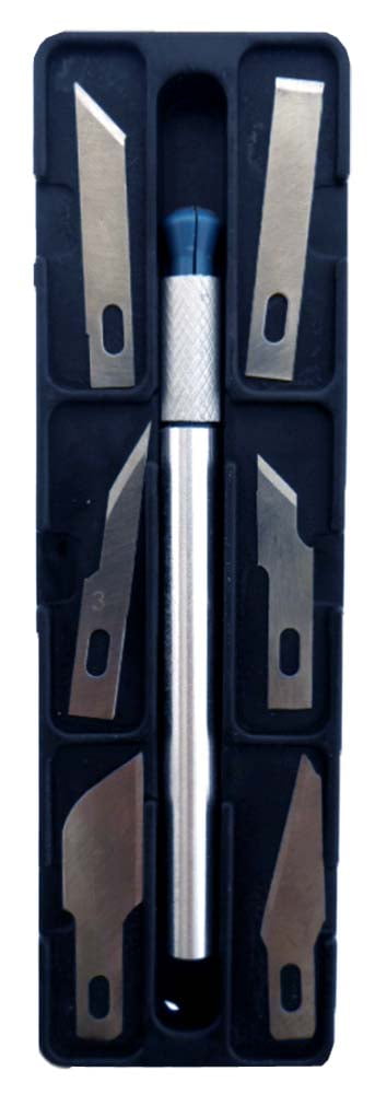 BLADE PRO 7 Piece Hobby Knife Set | 6 Interchangeable Blades | Various ...