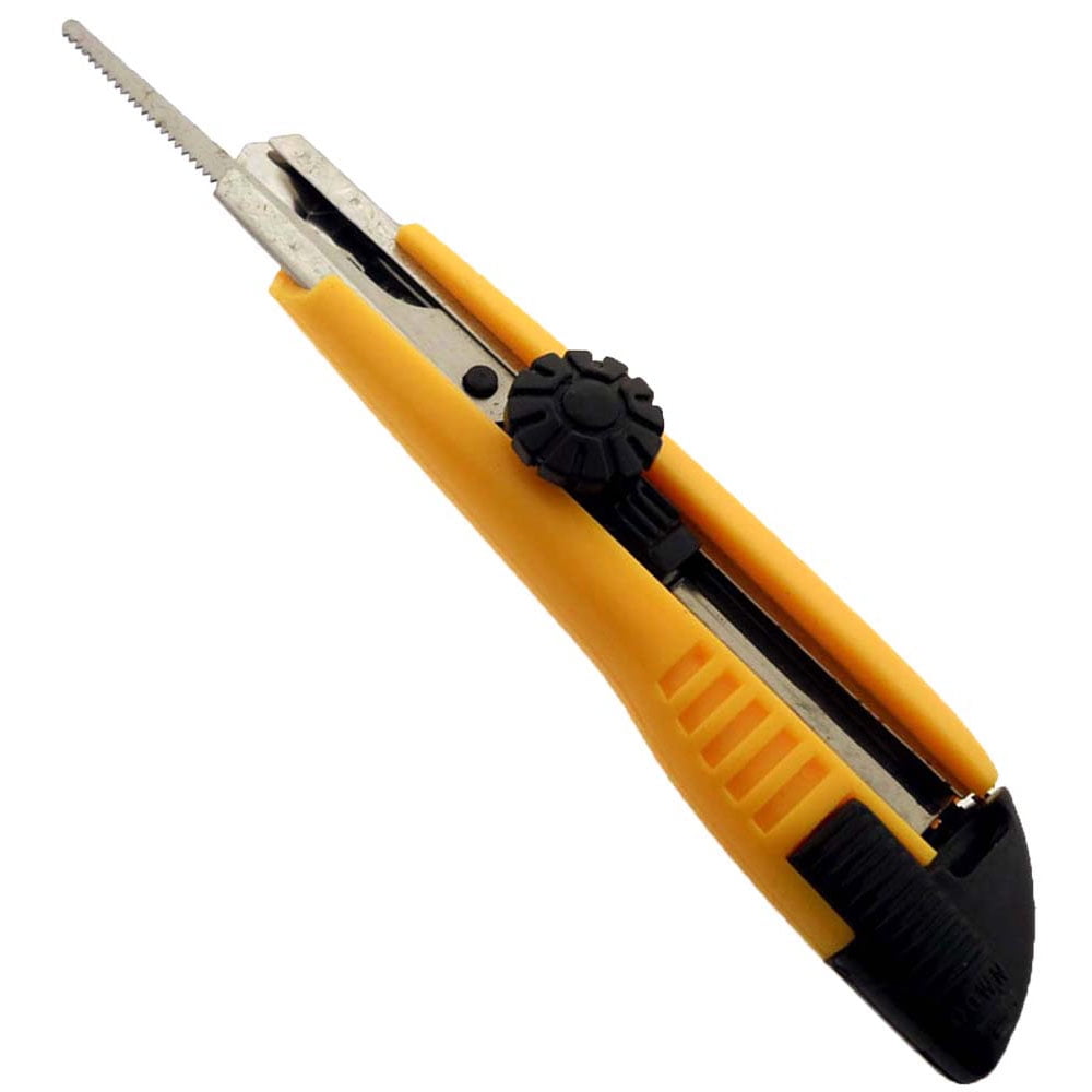 BLADE PRO Thin Serrated Cutter Knife | Adjustable & Retractable Saw ...