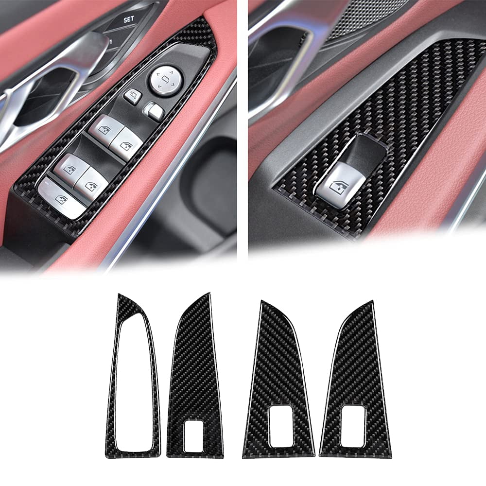 BLAKAYA Compatible with Carbon Fiber Door Window Control Panel Door ...