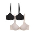 BLAKE & CO. 2 Pack Junior's Micro Underwire Push Up Bra with Adjustable ...