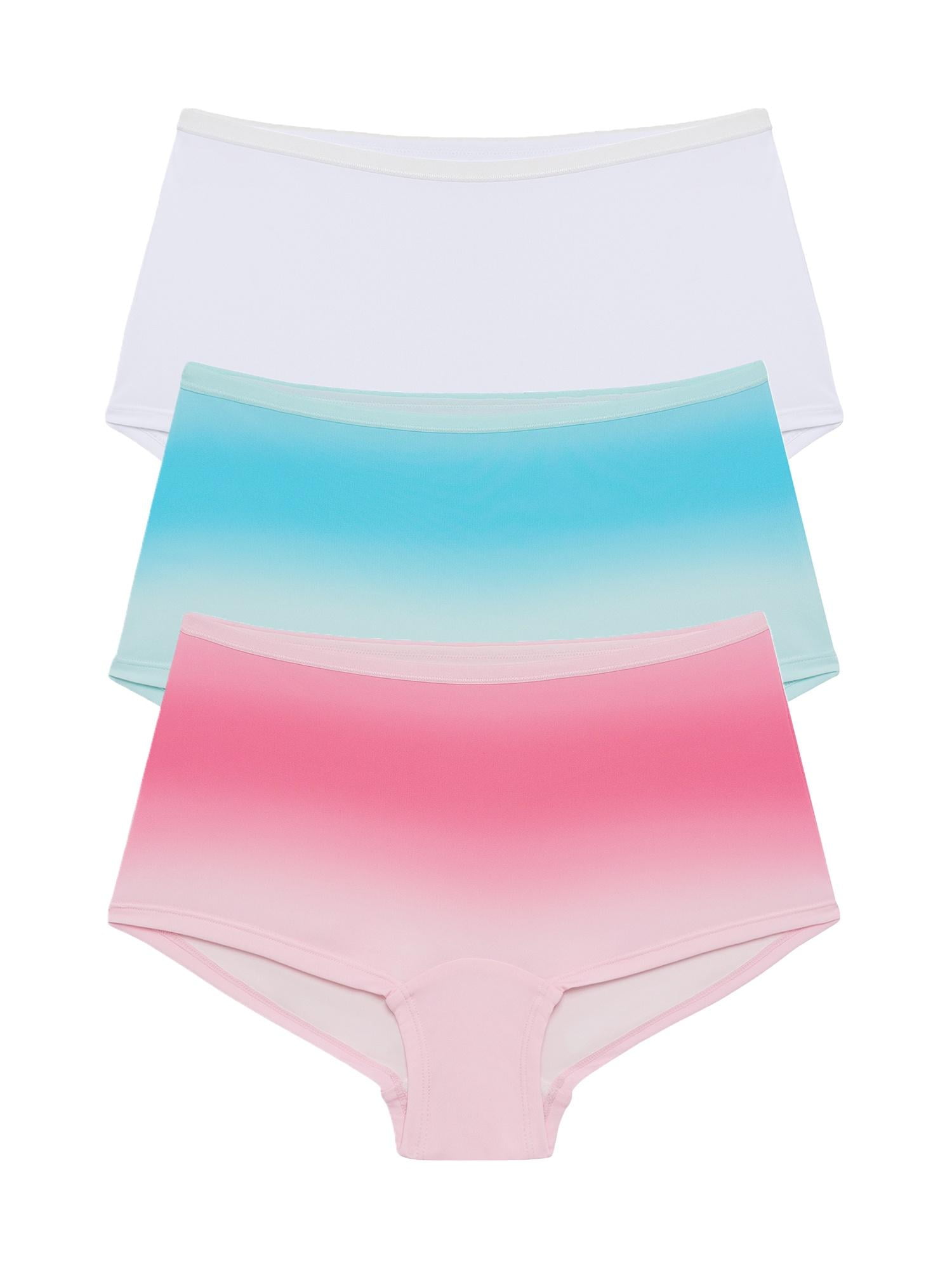 BLAKE & CO. 3 Pack Junior’s Micro Boyshort Underwear, Sizes S-2X ...