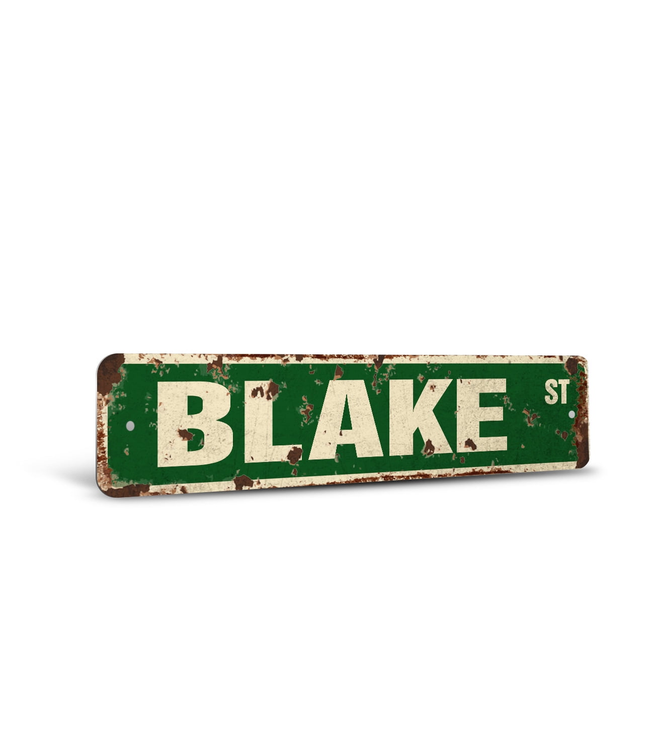 BLAKE Vintage Style Rustic Street Sign – Childrens Name Room Sign Retro ...