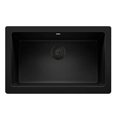 Blanco PERFORMA Medium 1-3/4 with Low Divide SILGRANIT Sink Truffle ...