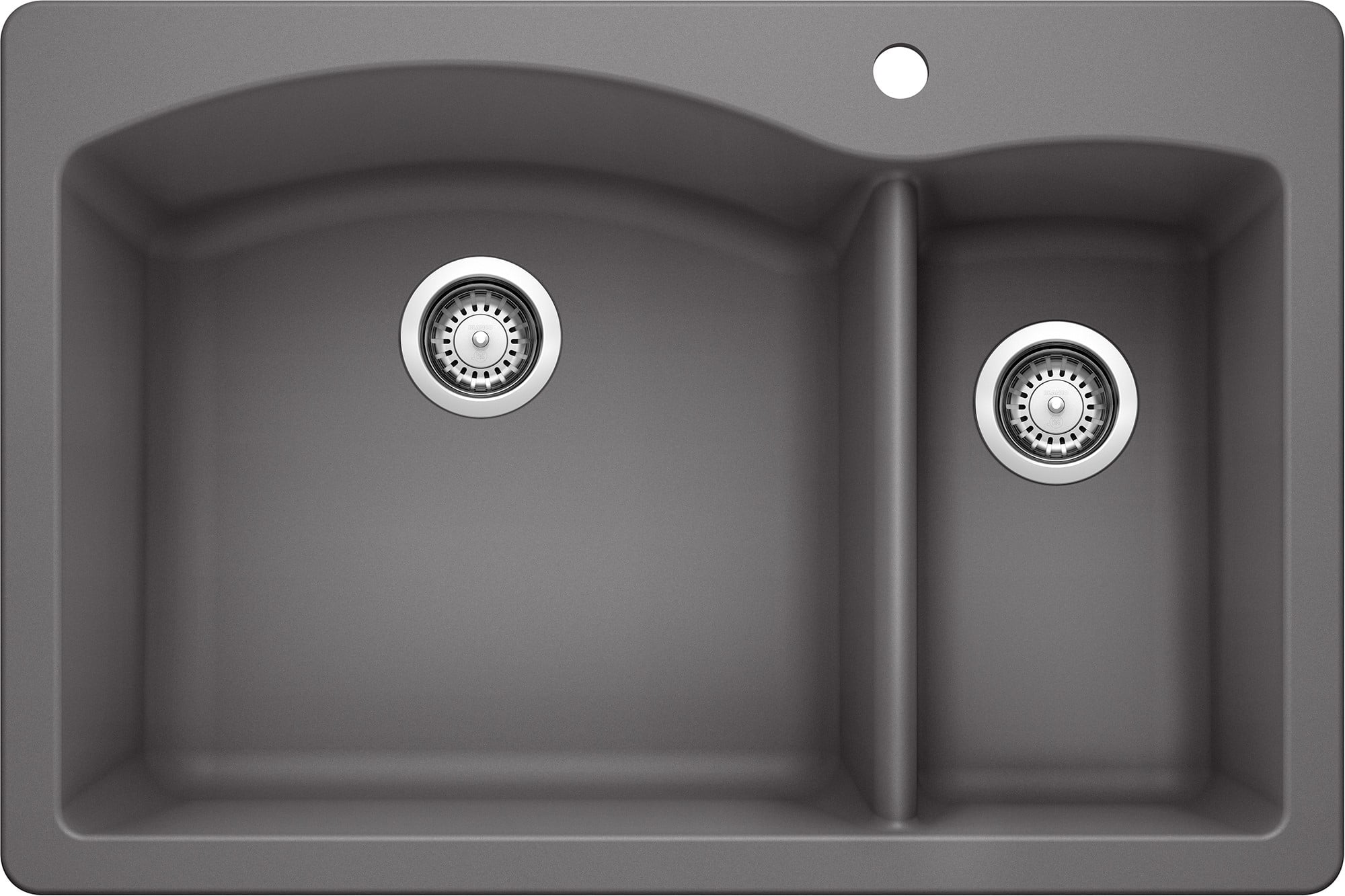 BLANCO DIAMOND 1.5 Cinder Composite 1.5 Bowl Dual Mount Sink - Walmart.com