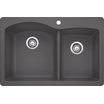 Blanco DIAMOND 1-3/4 with Low Divide SILGRANIT Sink White - Walmart.com