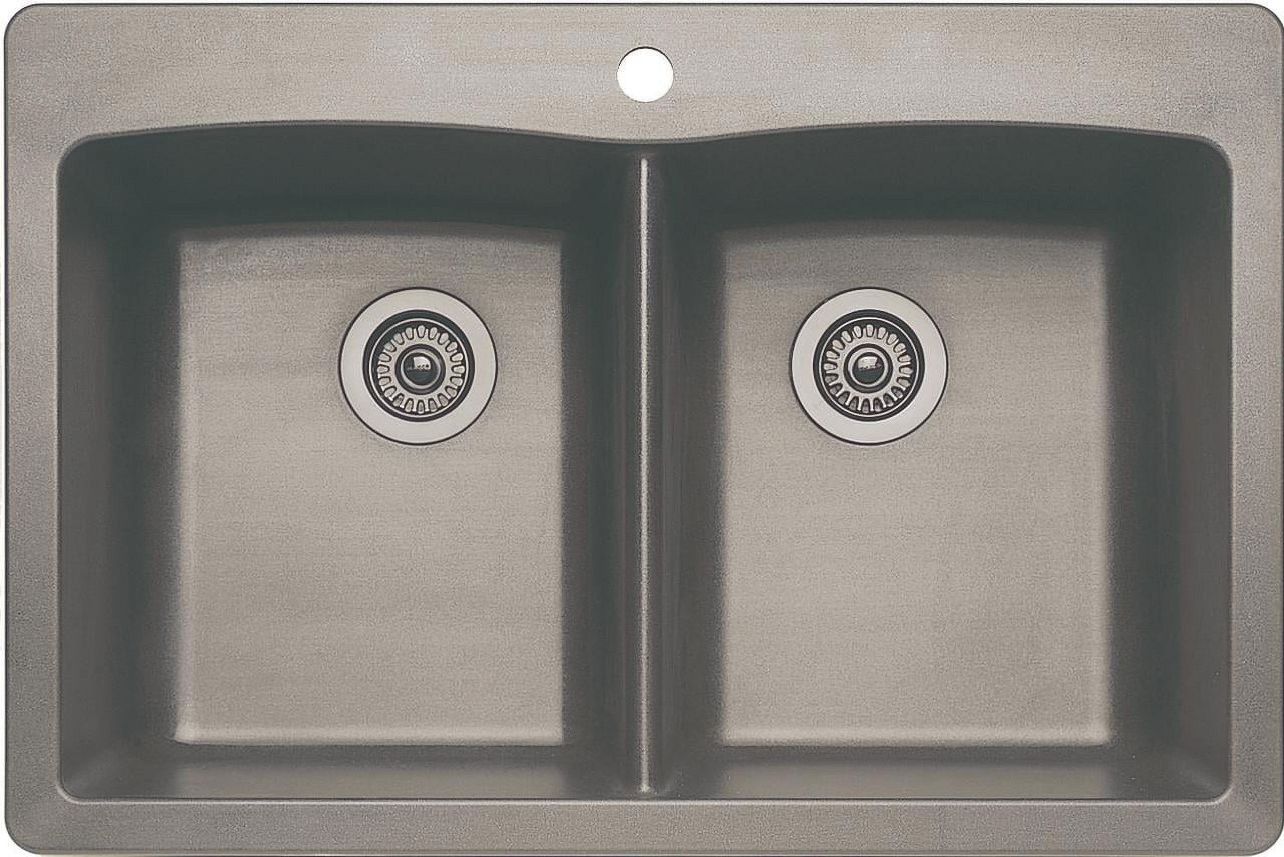 BLANCO DIAMOND Equal Double Dual Mount - Metallic Gray - Walmart.com