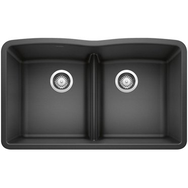 Blanco 442092 Grandis 33" Drop-In Or Undermount Double Basin Silgranit ...