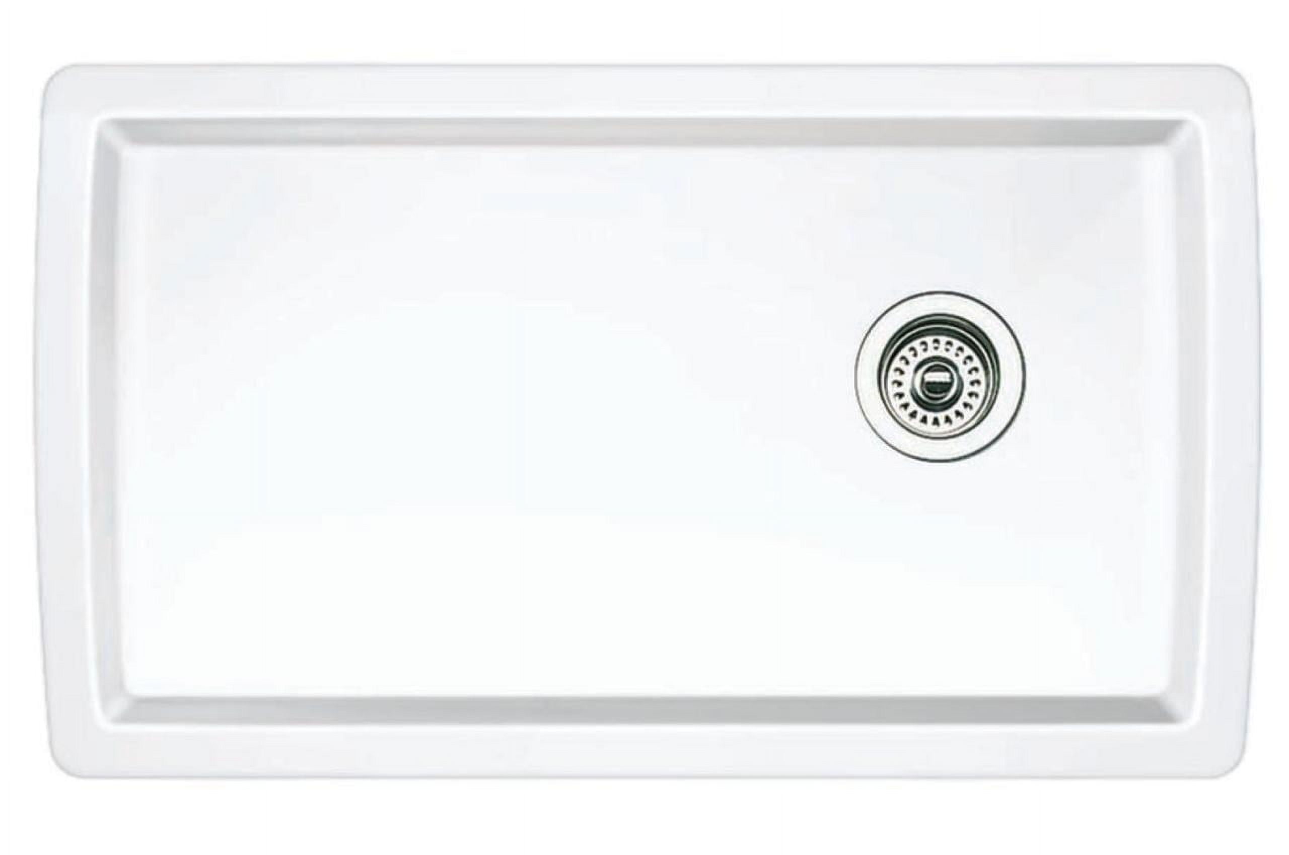 BLANCO DIAMOND Super Single Undermount Kitchen Sink - Deep Drop, White ...