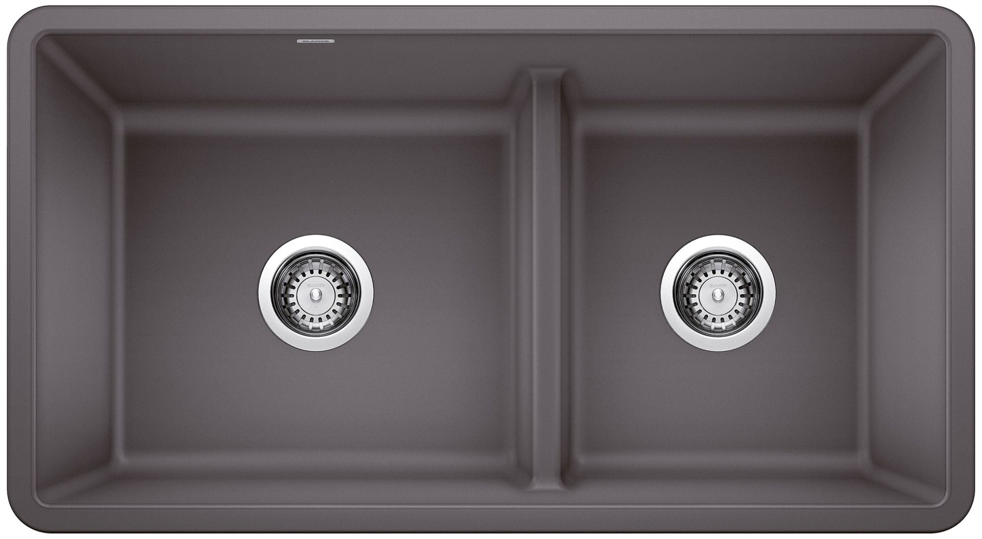 BLANCO PRECIS 1.75 Cinder Low Divide Undermount Sink - Walmart.com