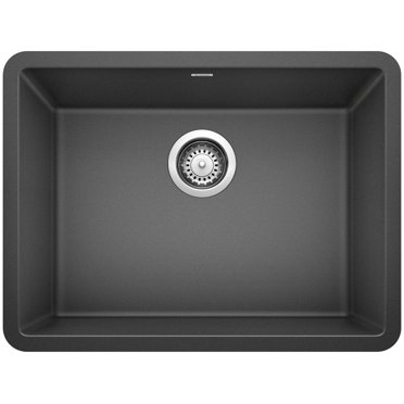 Blanco PERFORMA Medium 1-3/4 with Low Divide SILGRANIT Sink Truffle ...