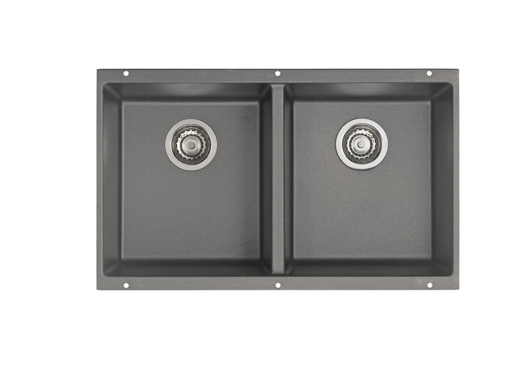 BLANCO PRECIS Equal Double Undermount - Metallic Gray - Walmart.com
