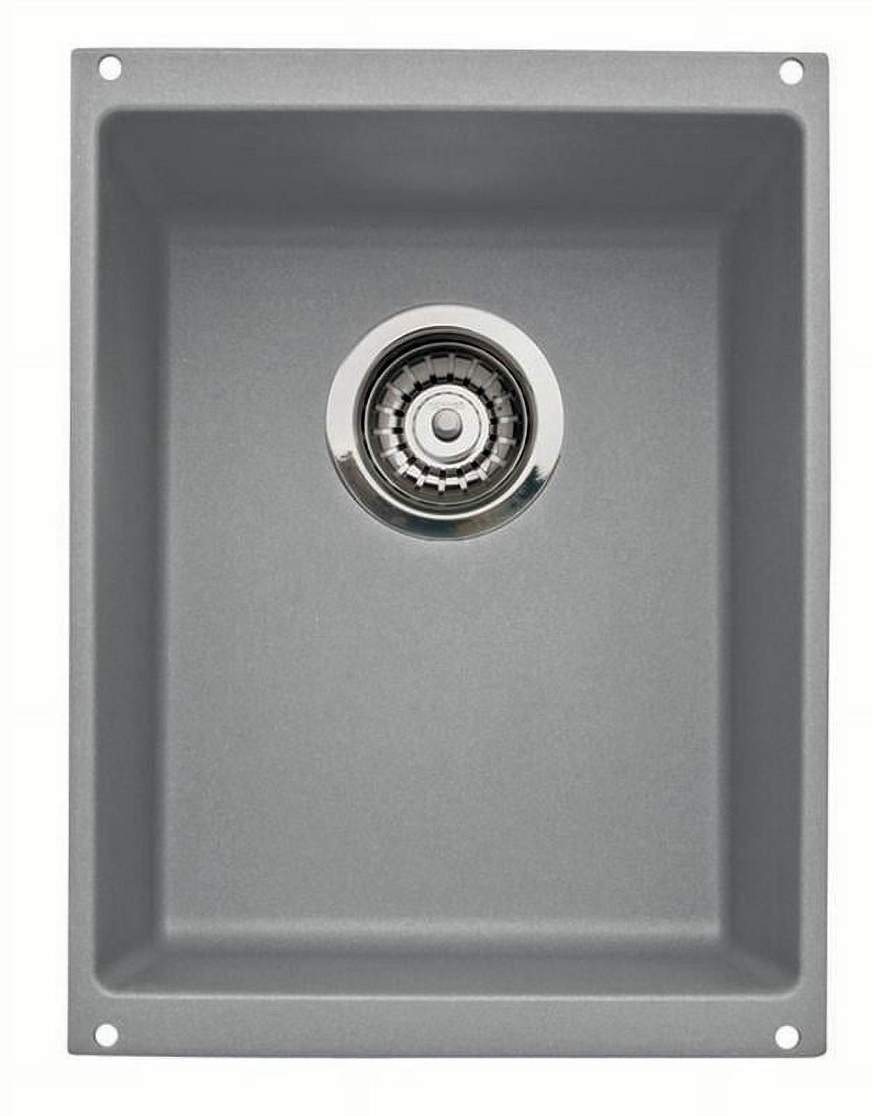 BLANCO PRECIS Medium Single Undermount - Metallic Gray - Walmart.com