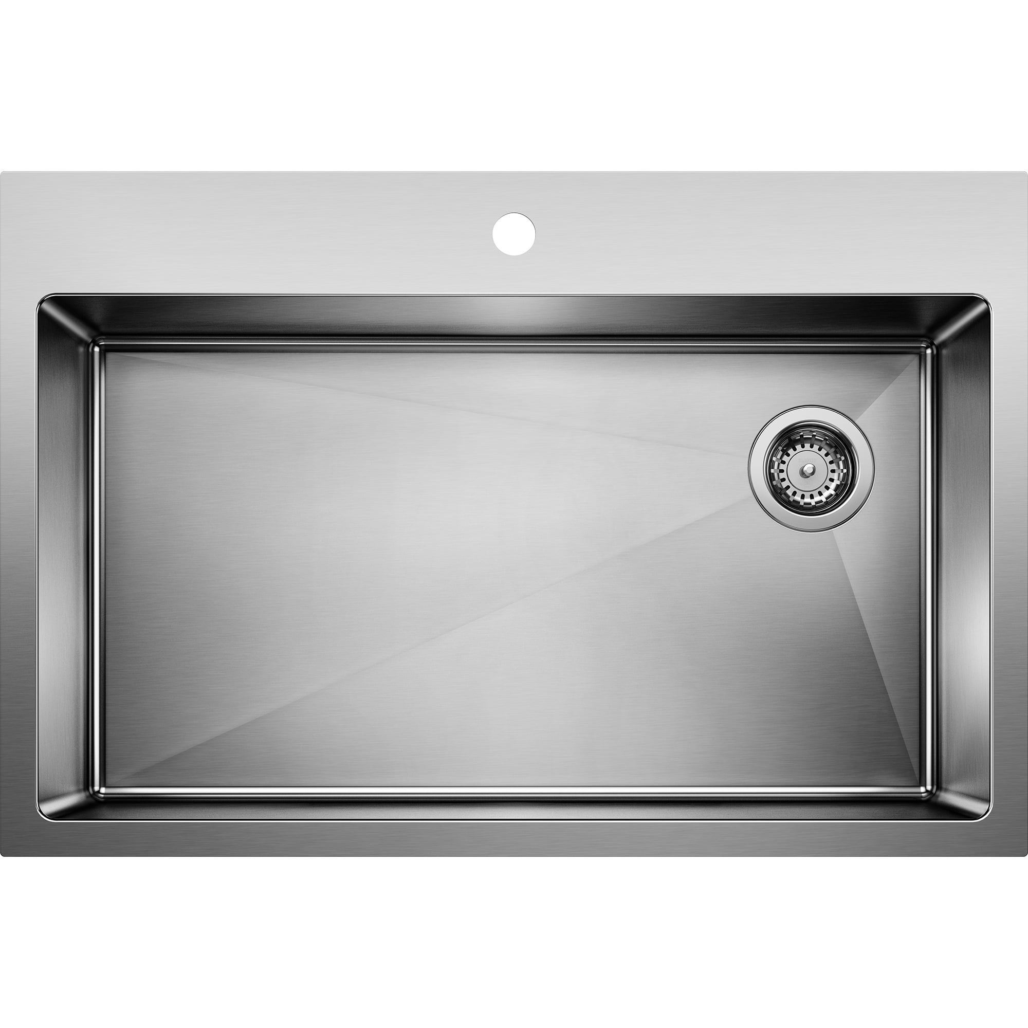 BLANCO QUATRUS R15 Stainless Steel 15 in Rectangle Single Bowl Sink ...