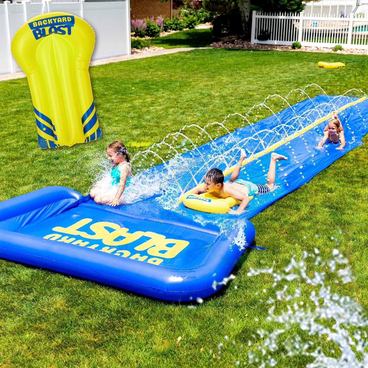 BLAST Giant Waterslide for Adults and Kids - Heavy Duty Large Slip ...