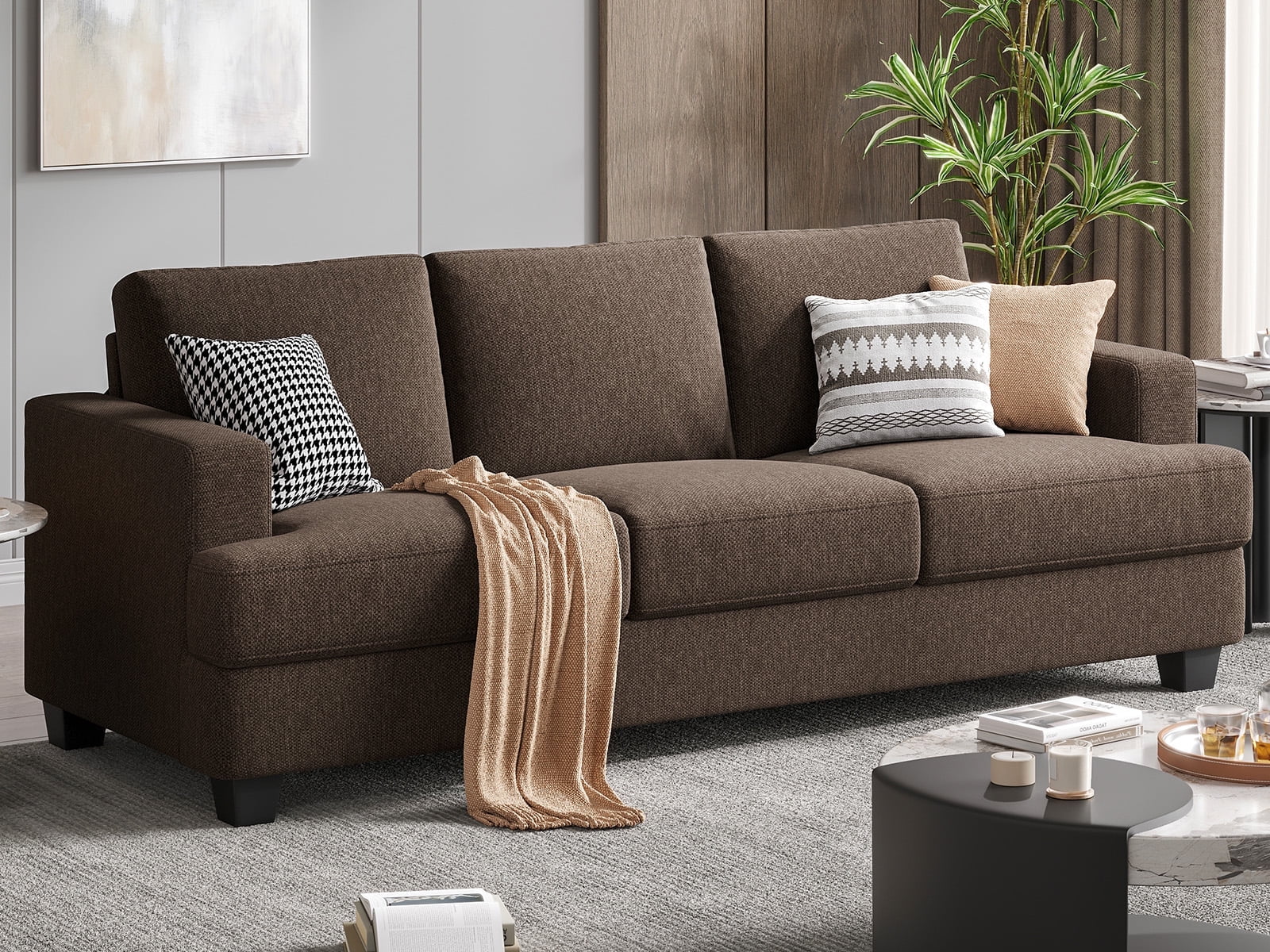 BLAZANT 3 Seater Sofa Oversize, 89" Extra Large Size Sofa Couch with ...