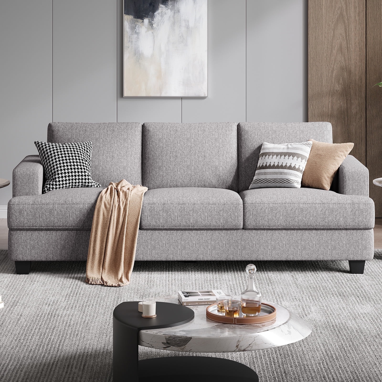 BLAZANT 3 Seater Sofa Oversize, 89" Extra Large Size Sofa Couch with ...