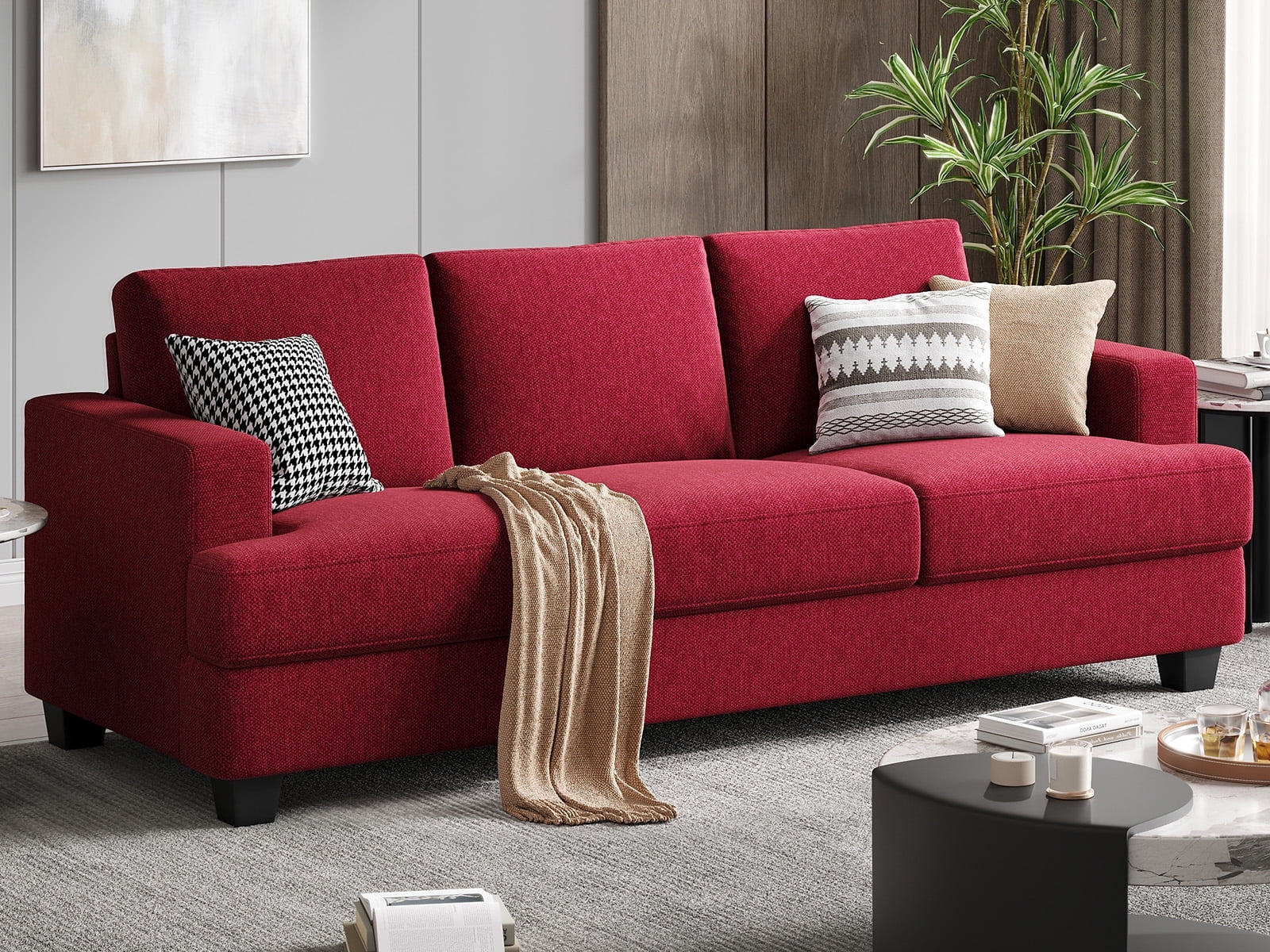 BLAZANT 3 Seater Sofa Oversize, 89" Extra Large Size Sofa Couch with ...