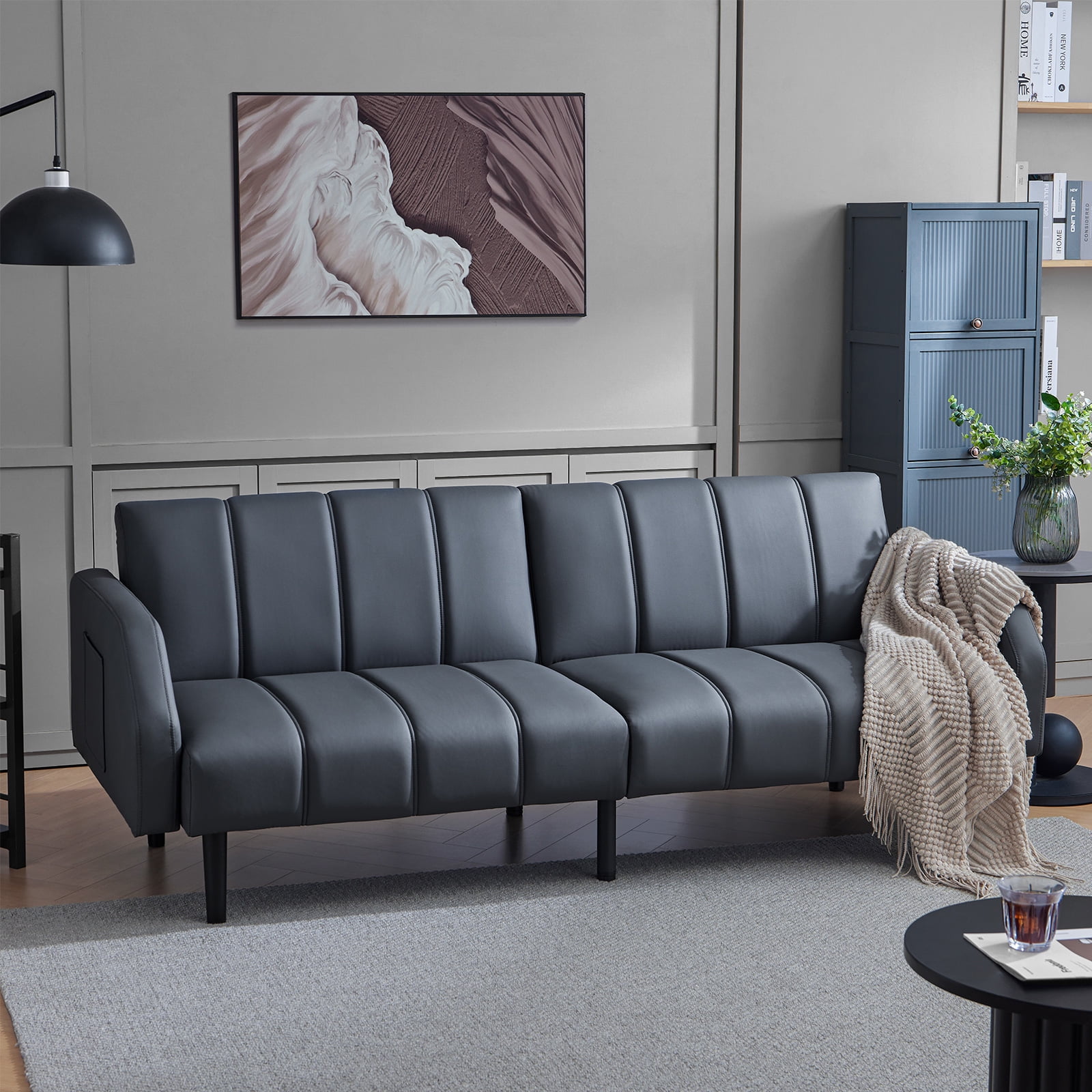 BLAZANT Loveseat Sofa Couch 78 inchs, Quality Artificial Leather ...