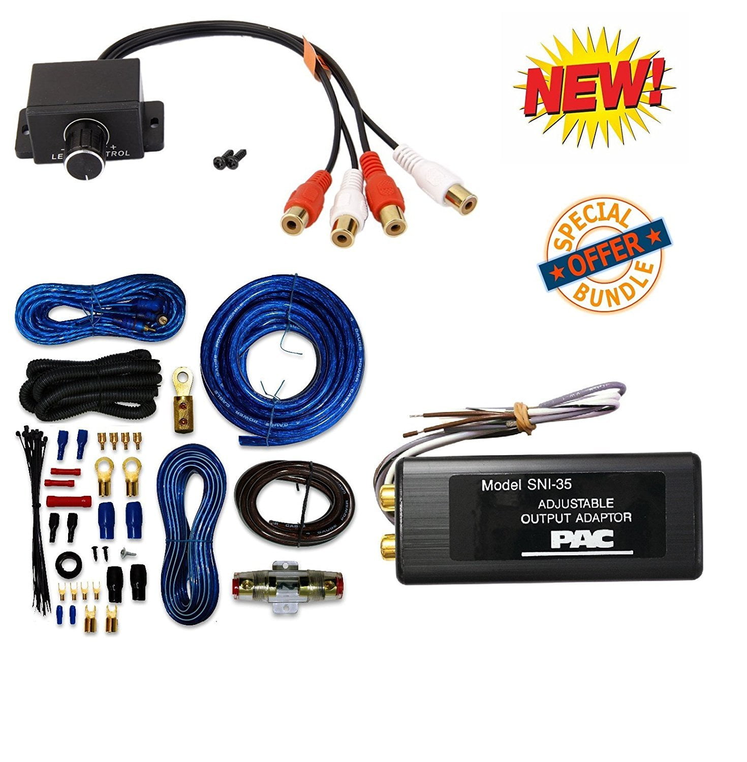 BLC-3 Universal Wired Bass Remote Level Control Knob for Car Amplifiers ...