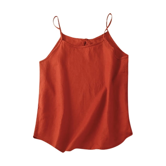 BLCHUNen Cotton Linen Camisole Tops for Women Tanks Summer Casual ...