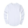 BLCHUNen Long Sleeve Shirts for Men Crew Neck Pullover Lightweight ...
