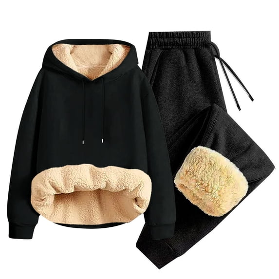 BLCHUNen Men Sweatsuits Sets 2 Piece Sets Long Sleeve Fleece Pullover ...