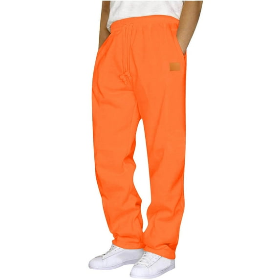 BLCHUNen Mens Sweatpants with Pockets Casual Drawstring Elastic Waist ...