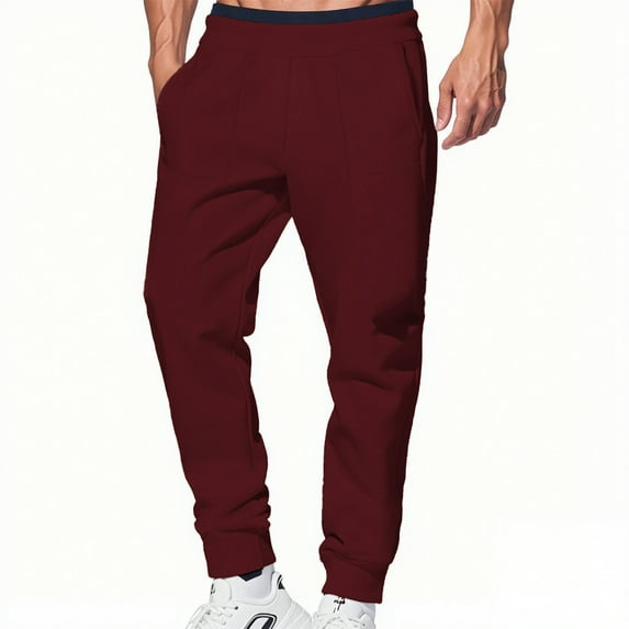 BLCHUNen Mens Sweatpants with Pockets Casual Elastic Waist Breathable ...
