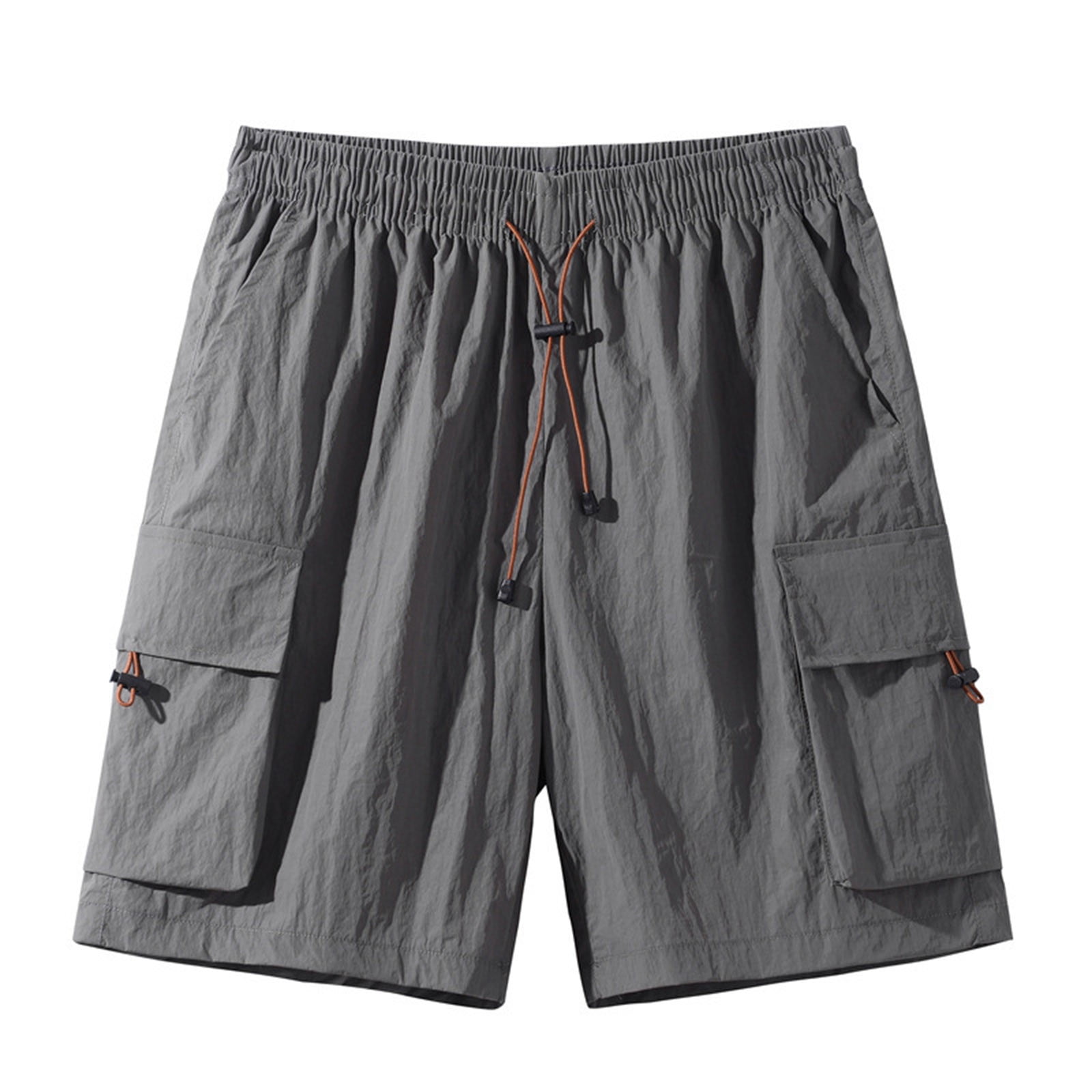 BLCHUNen Plus Size Mens Cargo Shorts with Pockets Lightweight Elastic ...