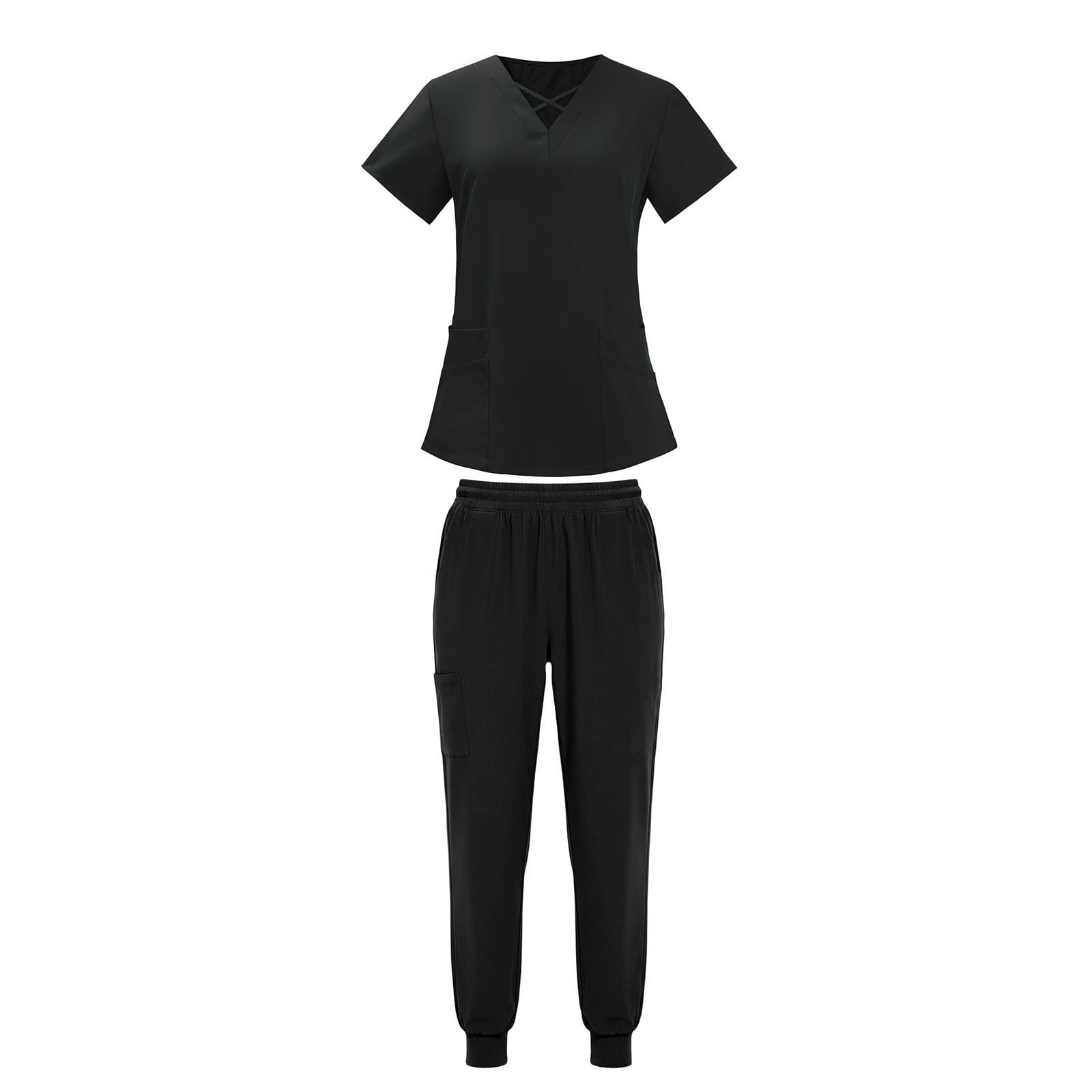 BLCHUNen Summer Outfits for Women Crisscross V Neck Dressy Work Shirts ...