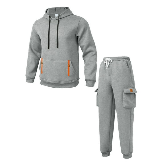 BLCHUNen Sweatsuits Sets for Men Long Sleeve Hooded Drawstring Pullover ...