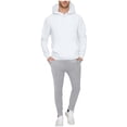 BLCHUNen Sweatsuits for Men Casual Drawstring Hoodies Elastic Waisted ...