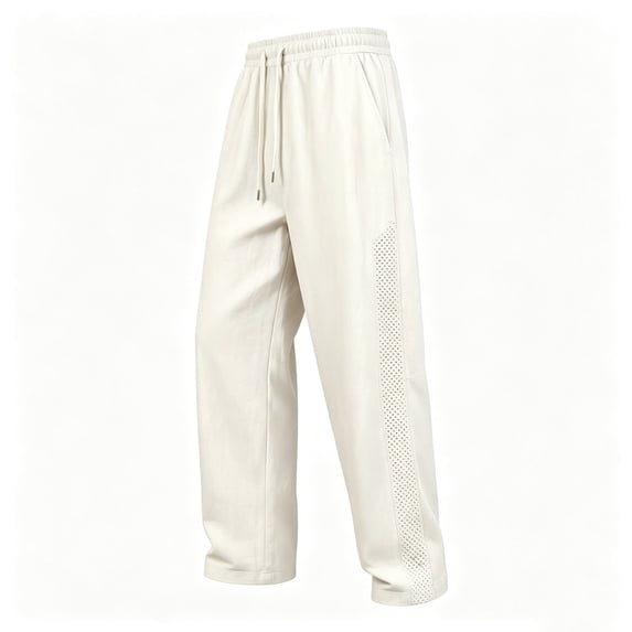 BLCHUNen Track Pants Men Workout Pants Drawstring Mesh Straight Leg ...