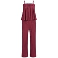 BLCHUNen Vacation Outfits for Women Spaghetti Strap Knot Front Pleated ...