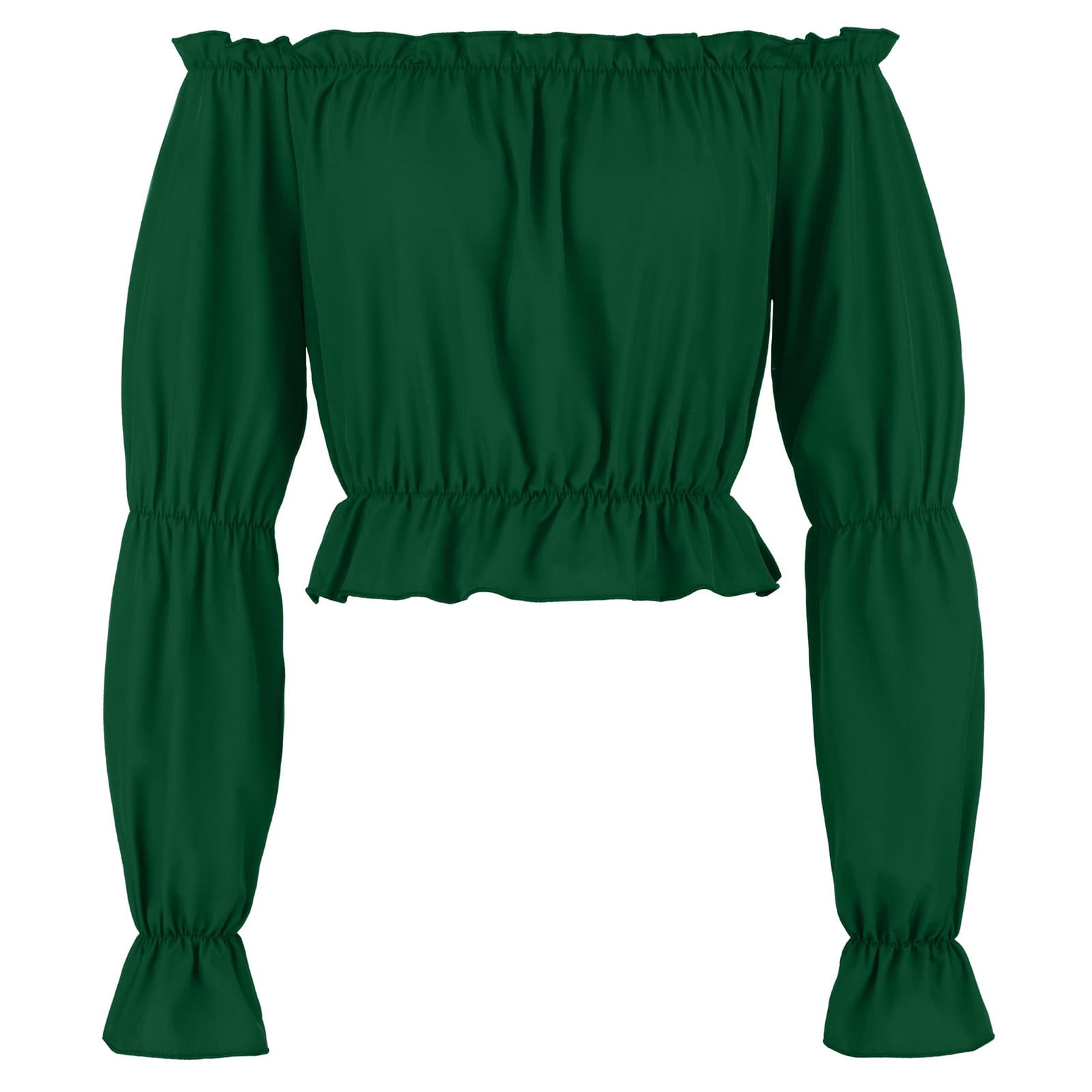 BLCHUNen Womens Blouses Chest Pleated off Shoulder Pullover Trendy Fall ...