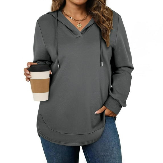 BLCHUNen Womens Sweatshirts with Pocket Hooded Drawstring Pullover ...