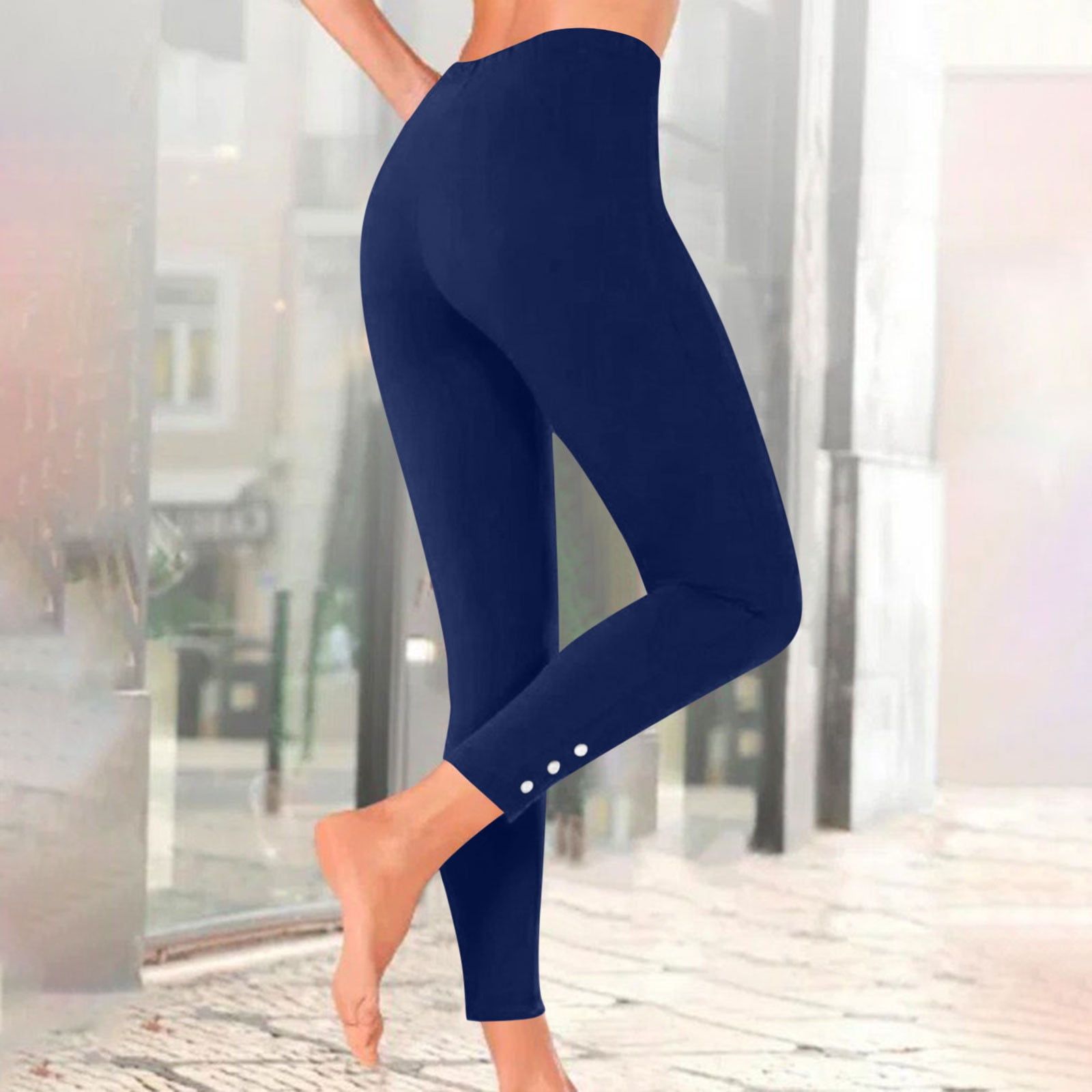 BLCHUNen Yoga Pants for Women Lightweight Slim Fitted Stretch ...