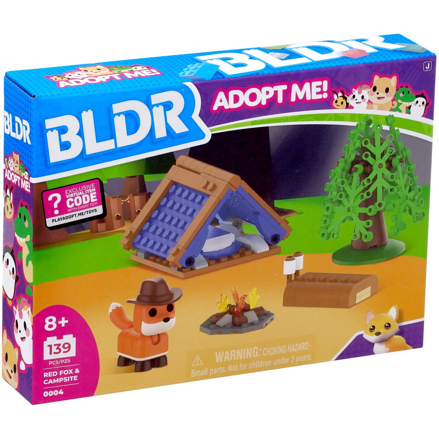 BLDR Adopt Me! Red Fox & Campsite Building Set - Walmart.com