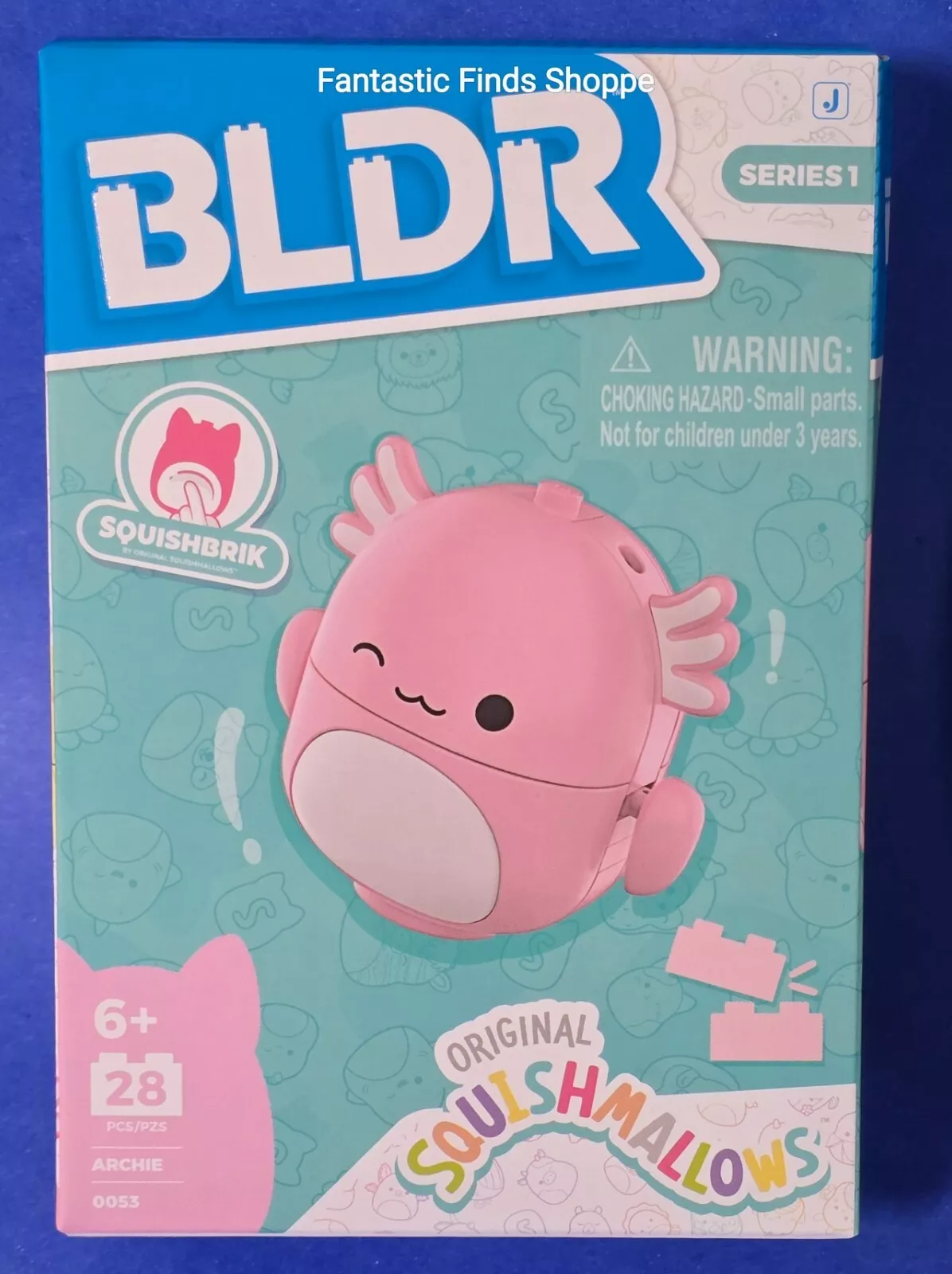BLDR Squishmallows Squishbrik Series 1 Figure Pack Archie the Axolotl NIB - Walmart.com