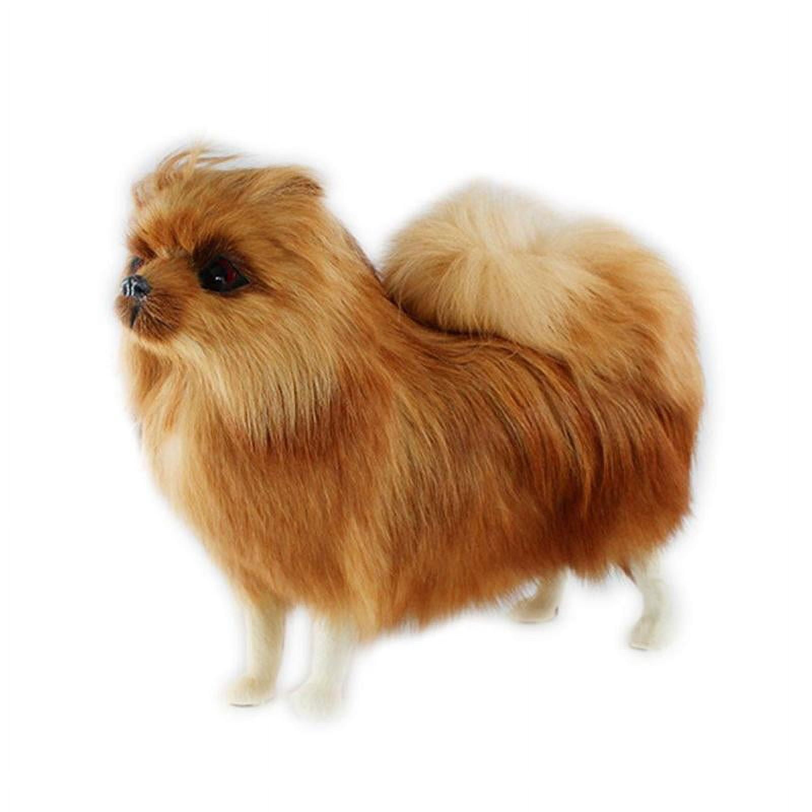 BLE Stuffed Animal Kids Realistic Simulation Dog Toy Plush Pomeranian ...