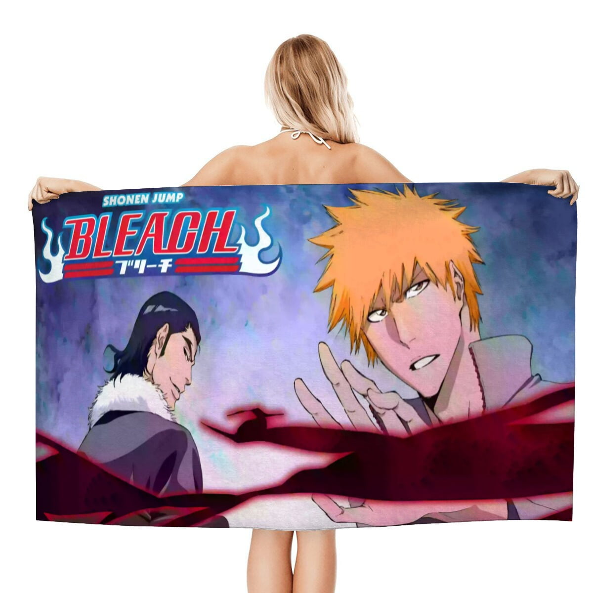 BLEACH-theme Gifts Quick-dry Beach Towel for Women Girl Birthday Inspired Fan Bath Outdoor Music ...