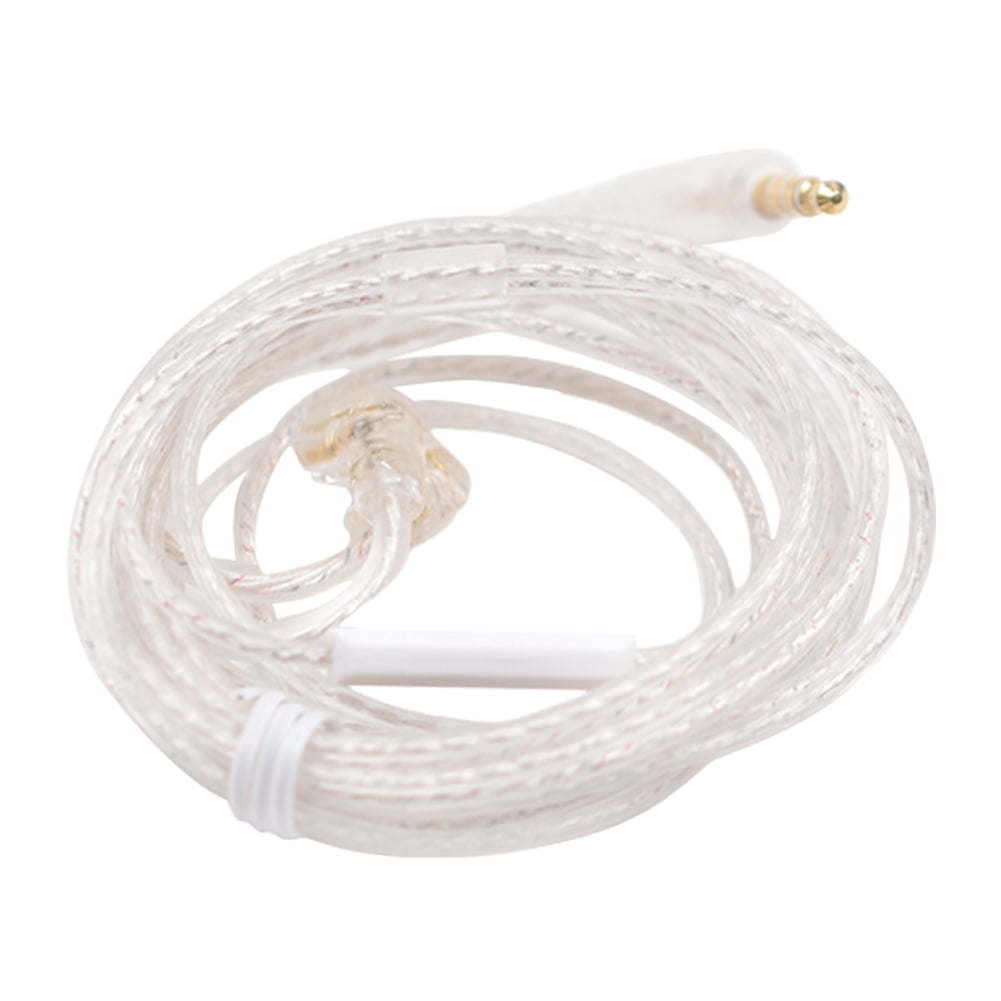 BLEEUS 0.75mm 2 Pin Silver Plated Headphones Upgrade Cable 3.5MM For Kz ...
