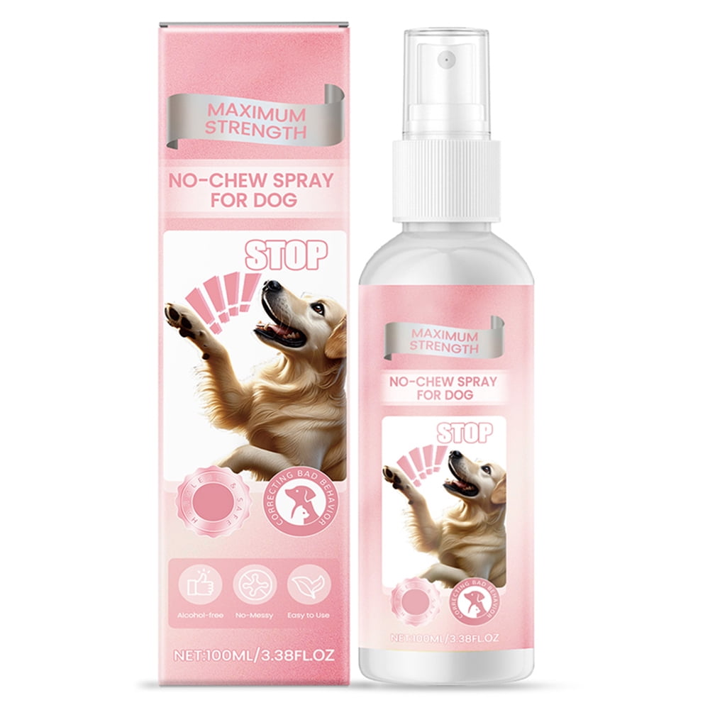BLEEUS 100ml No Chew Spray for Dogs Alcohol-free Bitter Spray for ...