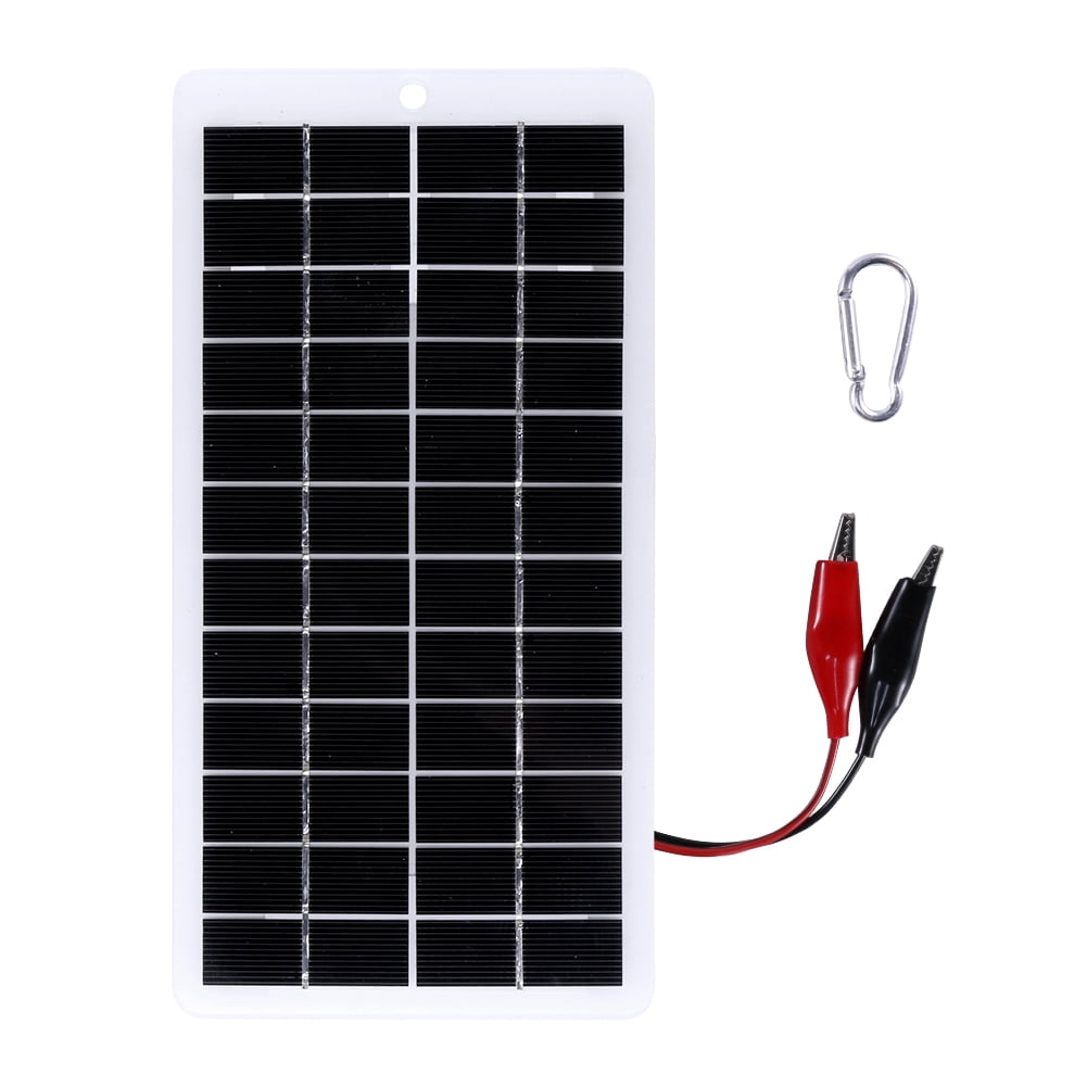 BLEEUS 10W 12V Polysilicon Solar Panel Power Bank for Outdoor Lamp Pump ...