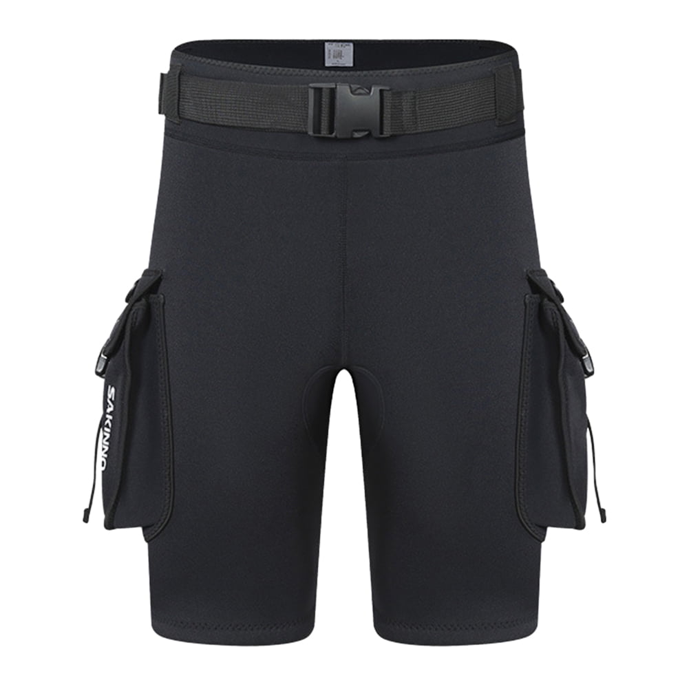 BLEEUS 3mm Scuba Diving Shorts D-ring Buckle Unisex Wetsuit Cargo ...